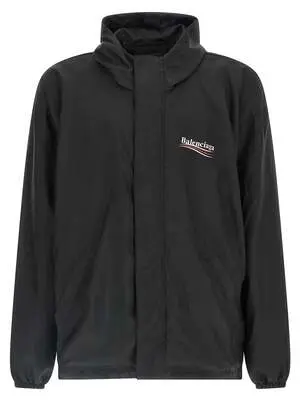 Balenciaga Political Campaign' Anorak - Black