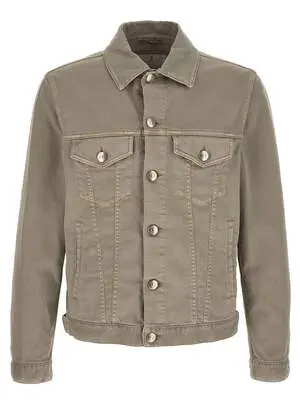 Brunello Cucinelli Denim Jacket - Gray