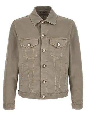 Brunello Cucinelli Denim Jacket - Gray