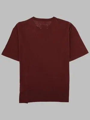 MAISON MARGIELA T-shirt Con Stampa - Red