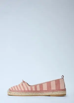 Chloé Isla Striped Canvas Espadrilles