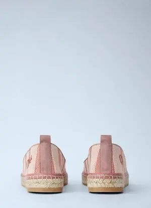 Chloé Isla Striped Canvas Espadrilles