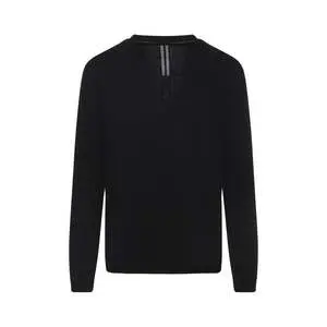Rick Owens Oversized Extreme V-neck Pullover - Black