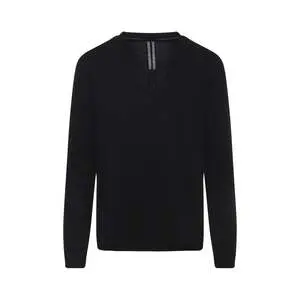 Rick Owens Oversized Extreme V-neck Pullover - Black