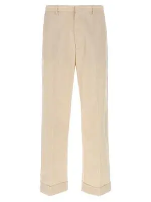 Valentino Garavani Cotton Trousers - Cream