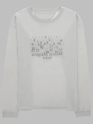 MAISON MARGIELA Cotton Graphic T-shirt - Gray