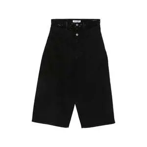 Attico Denim Cropped Jeans - Black