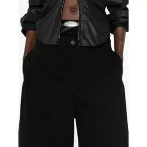 Attico Denim Cropped Jeans