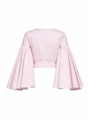 Jacquemus The Paysan Ruffled Wrap Top - Multicolor