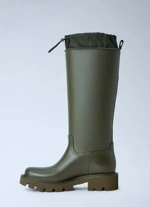 Moncler Kickstream High Rain Boots - Green