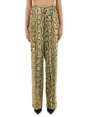 Dries Van Noten Jacquard Animal Print Trousers - Multicolor