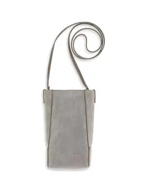 Brunello Cucinelli Bc Duo Suede Cell Phone Case - Gray