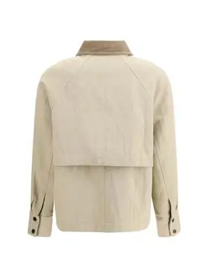 Brunello Cucinelli Cotton-linen Canvas Jacket - Cream
