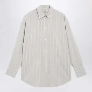 TOTEME Striped Viscose And Silk Shirt - Multicolor