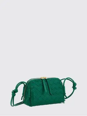 Bottega Veneta Woven Leather Concert Pouch - Green