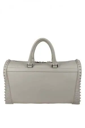 CHRISTIAN LOUBOUTIN Leather Sneakender Travel Bag - White