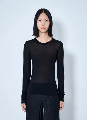 Rick Owens Sheer Sweatshirts Hoodies For Women
