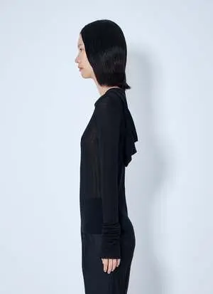 Rick Owens Long Sleeve Hooded Top