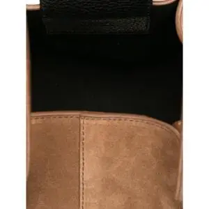 Yuzefi Calf Suede Shoulder Bag - Brown
