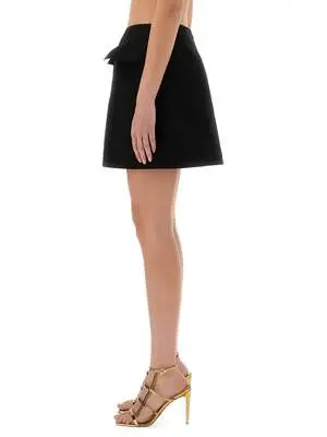 Alexander McQueen Wool Mini Skirt