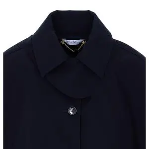 Max Mara Paggio Drip-proof Gabardine Hood - Blue