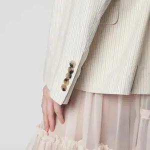 Dries Van Noten Cru Oversized Double-breasted Jacket