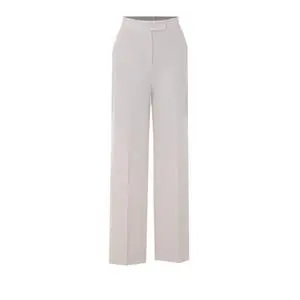 Max Mara Attinia Wool Piquet Trousers - White