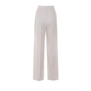 Max Mara Attinia Wool Piquet Trousers - White