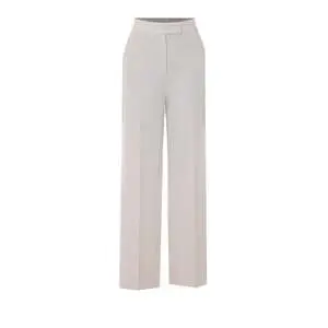 Max Mara Attinia Wool Piquet Trousers - White
