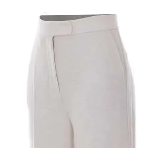 Max Mara Attinia Wool Piquet Trousers - White