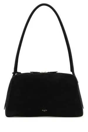 Alaïa Suede Fonce Shoulder Bag - Black