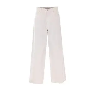 Brunello Cucinelli Relaxed Denim Trousers Dyed With A Monile - White