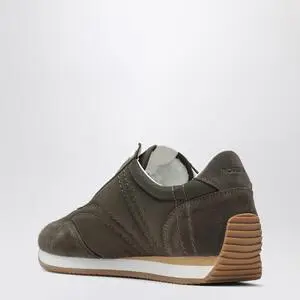 TOTEME Suede And Fabric Sneakers - Green