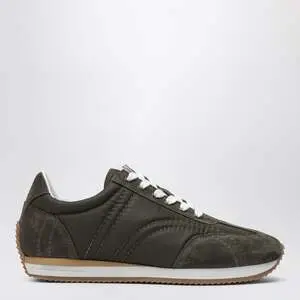 TOTEME Suede And Fabric Sneakers - Green