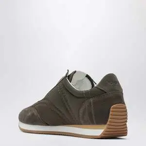 TOTEME Suede And Fabric Sneakers - Green