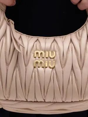 Miu Miu Leather Hobo Bag - Multicolor
