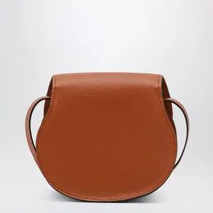 Chloé Marcie Leather Saddle Bag - Brown