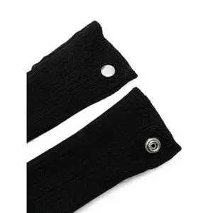 Rick Owens Ribbed Knit Long Gloves
