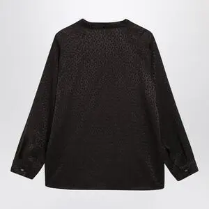 Gucci Silk Jacquard Shirt With Horsebits - Cream