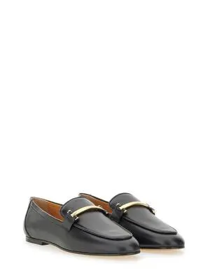 TOD'S Leather Loafer - Black