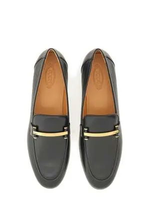 TOD'S Leather Loafer - Black
