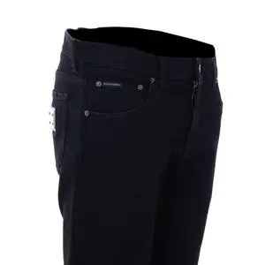Dolce & Gabbana Slim Fit Stretch Denim Jeans - Black
