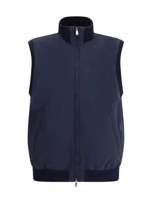 Brunello Cucinelli Sleeveless Vest Jacket - Blue
