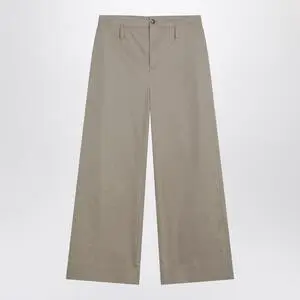 Alexander McQueen Beige Cotton Gabardine Chino Pants - Cream