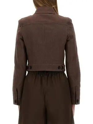 Max Mara Cotton Cropped Jacket