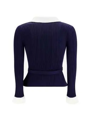 SELF-PORTRAIT Ribbed Cardigan