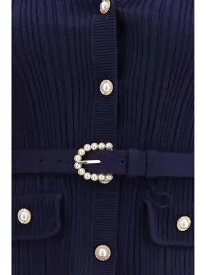 SELF-PORTRAIT Ribbed Cardigan