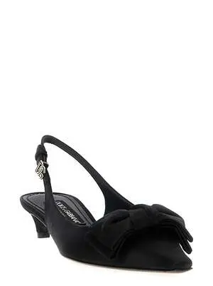 Dolce & Gabbana Mun Satin Slingback Pumps