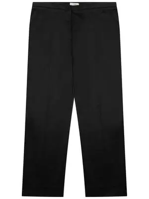 TOTEME Cropped Straight Pants - Black