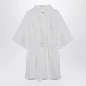 Givenchy Mini Chemisier Dress In Poplin - White